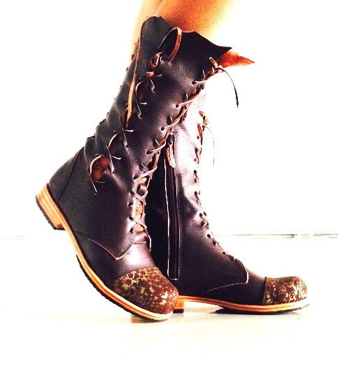 Leather Boots – Clockwork Fairy Ankle Leather Boots For Women | Gipsy ...