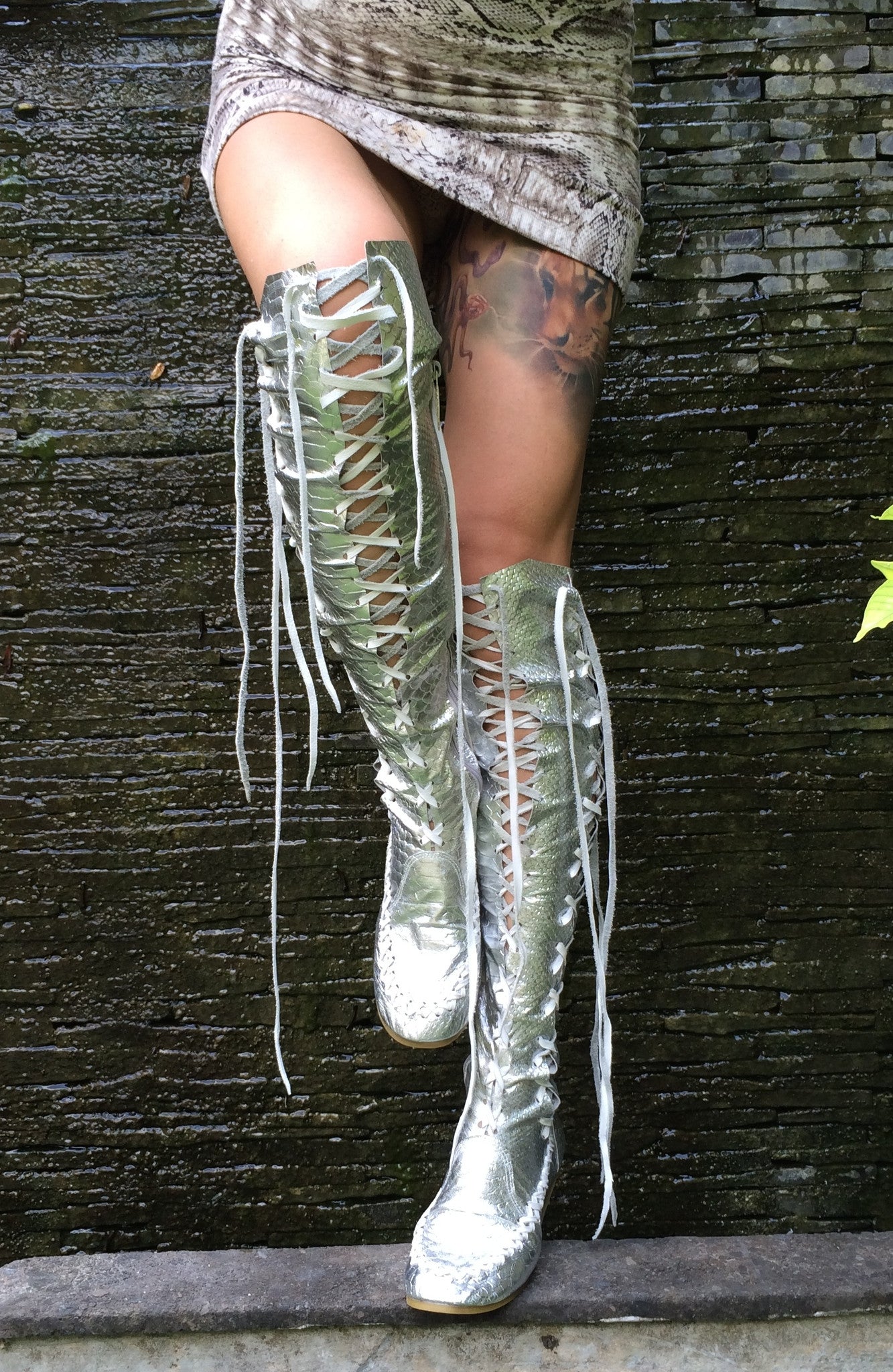 Leather Boots – Cosmic Girl Knee High Leather Boots | Gipsy Dharma